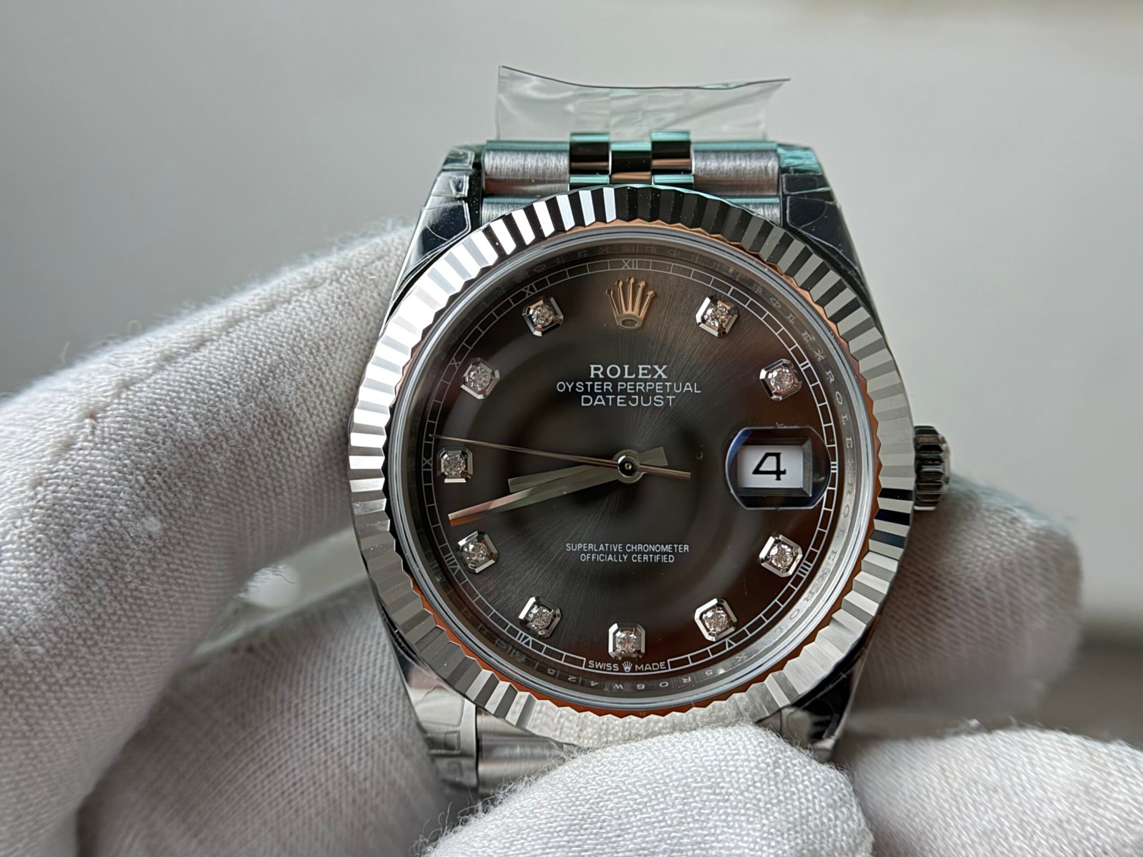 Datejust 126334 41mm Jub SS/SS Grey/Dia VSF V2 DD3235